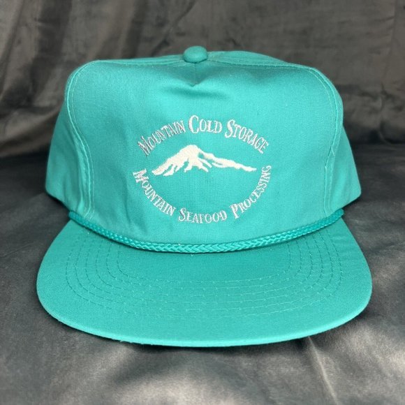 Yupoong | Accessories | Vintage Hat Strapback Teal Rope 9s Trucker ...